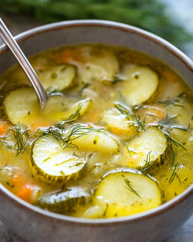 Creamy Polish Dill Pickle Zuppa Ogórkowa