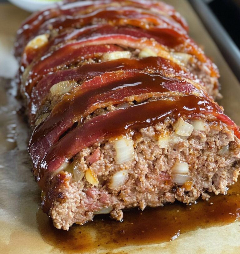 BBQ Bacon-Wrapped Meatloaf