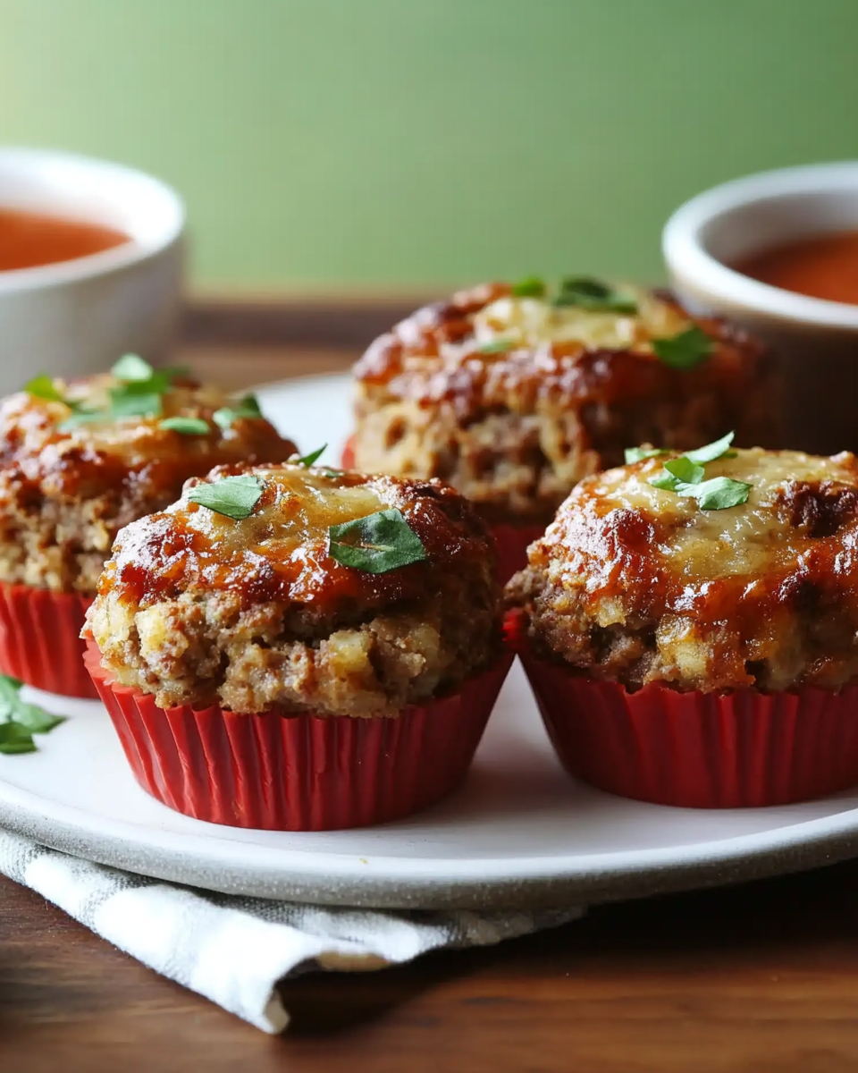 Savory Mini Meatloaf Cups Nestled on Classic Stove Top Stuffing