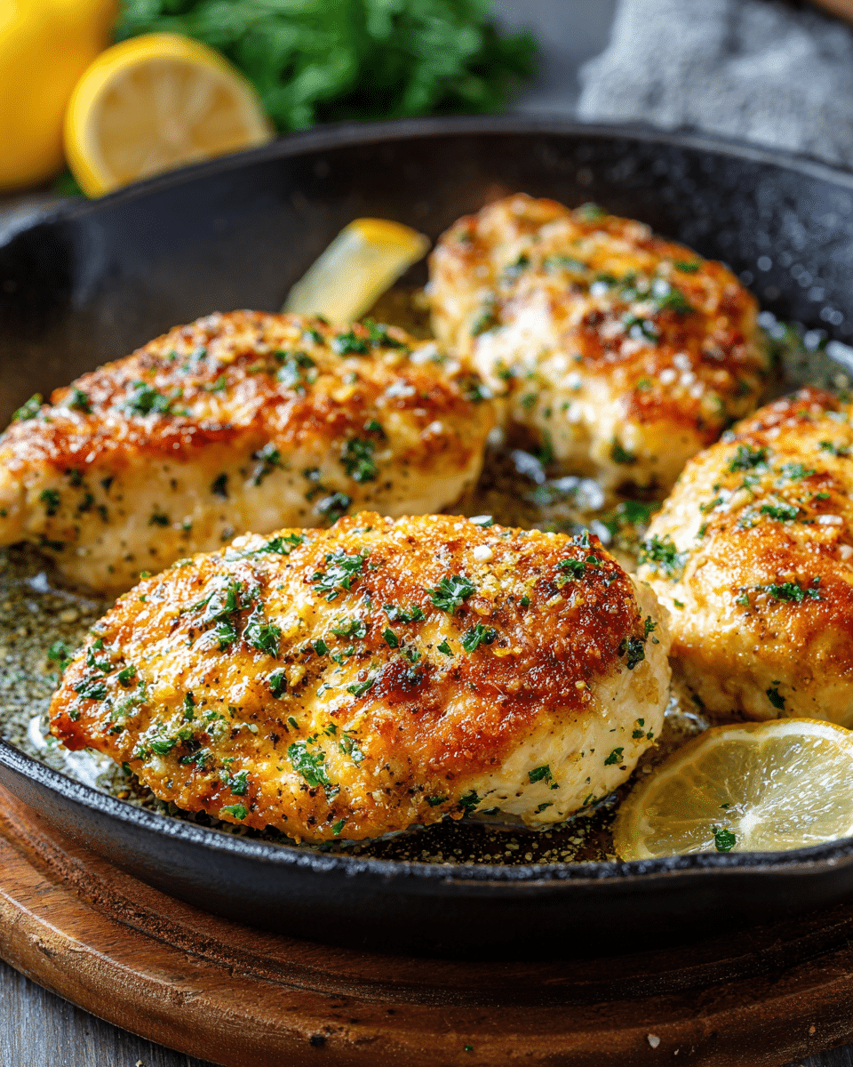 Buttery Garlic Knot-Inspired Chicken Cutlets