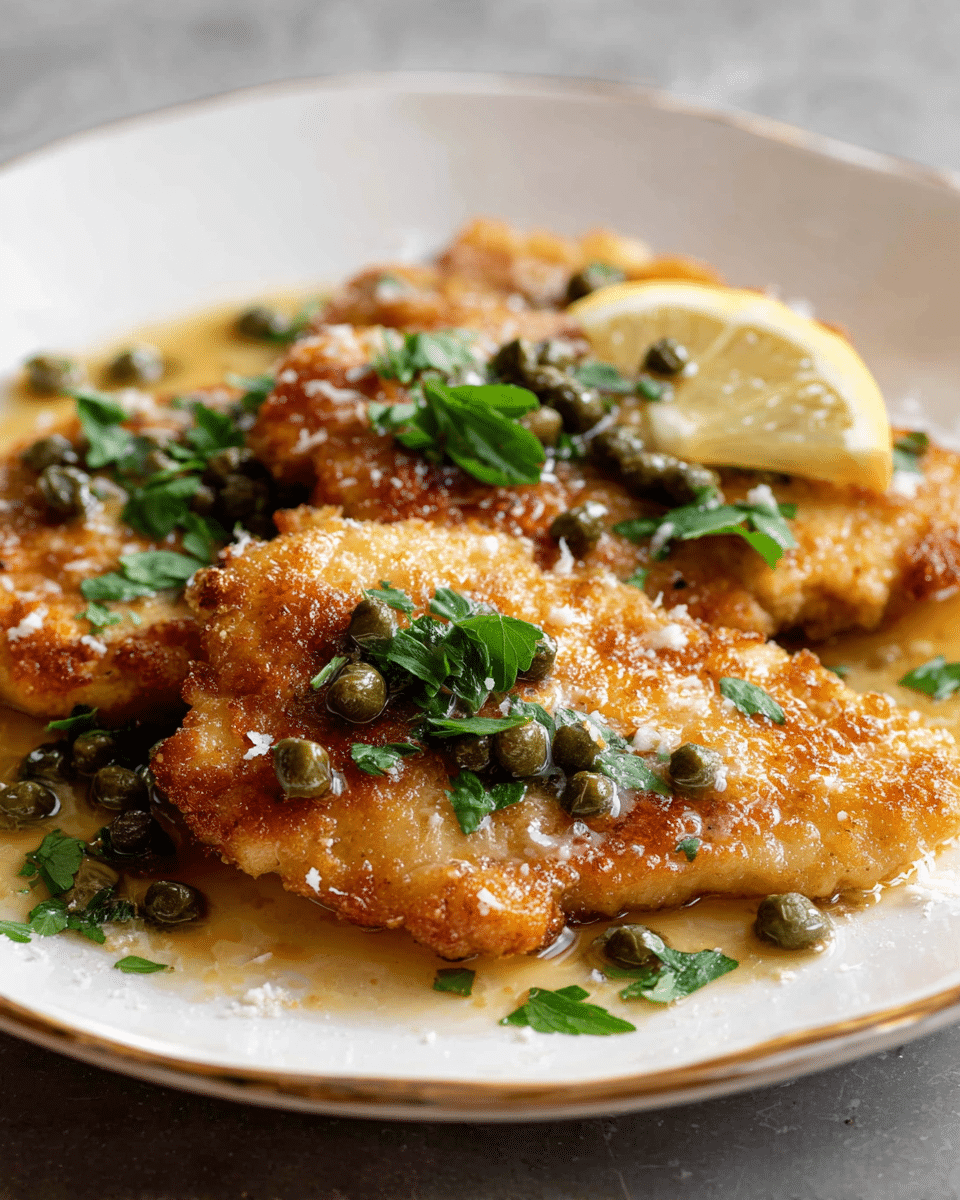 Zesty Lemon Chicken Piccata with Capers and Parsley