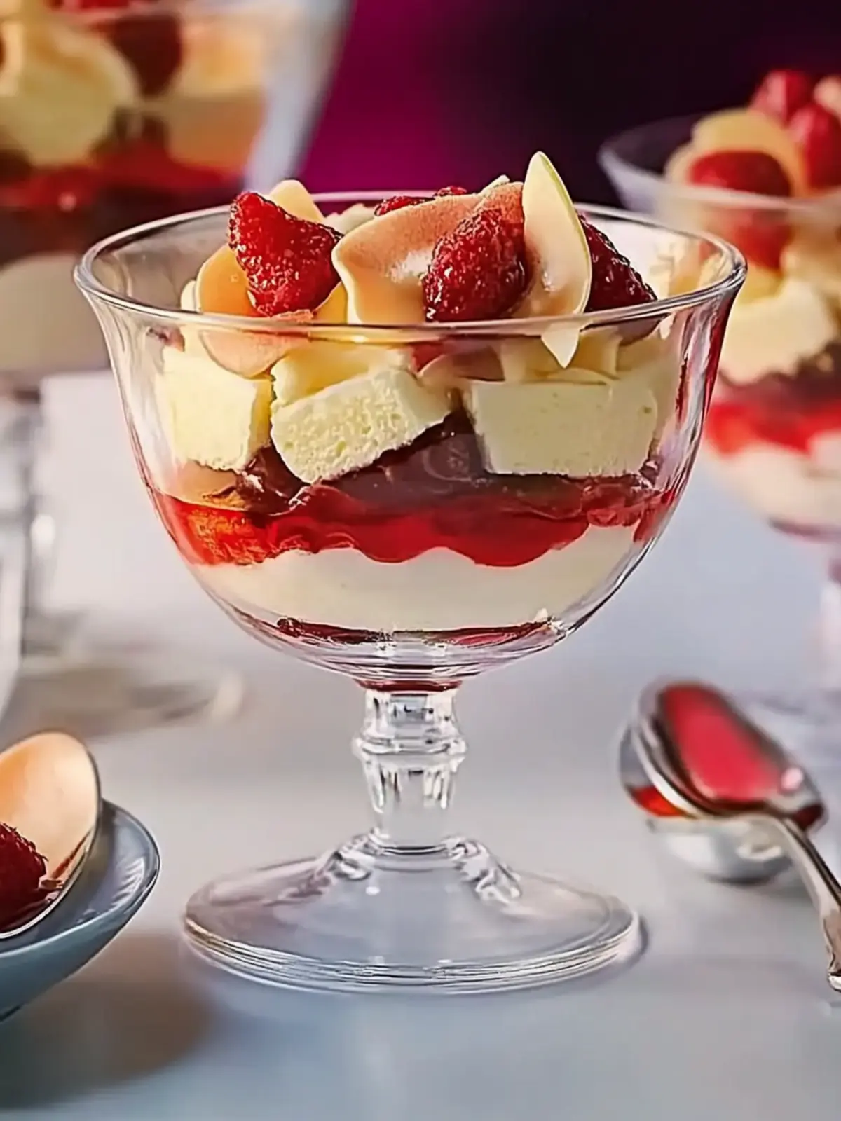Irresistible Bakewell Trifles with Cherry and Almond Magic