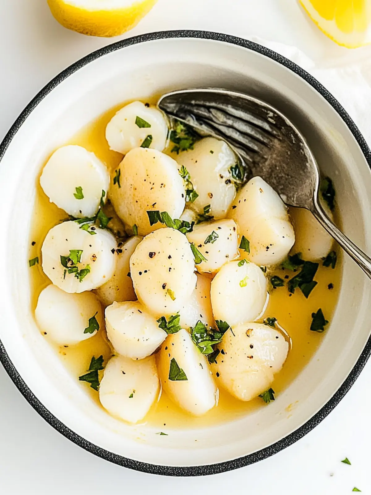 Easy Sautéed Bay Scallops in Irresistible Lemon Butter