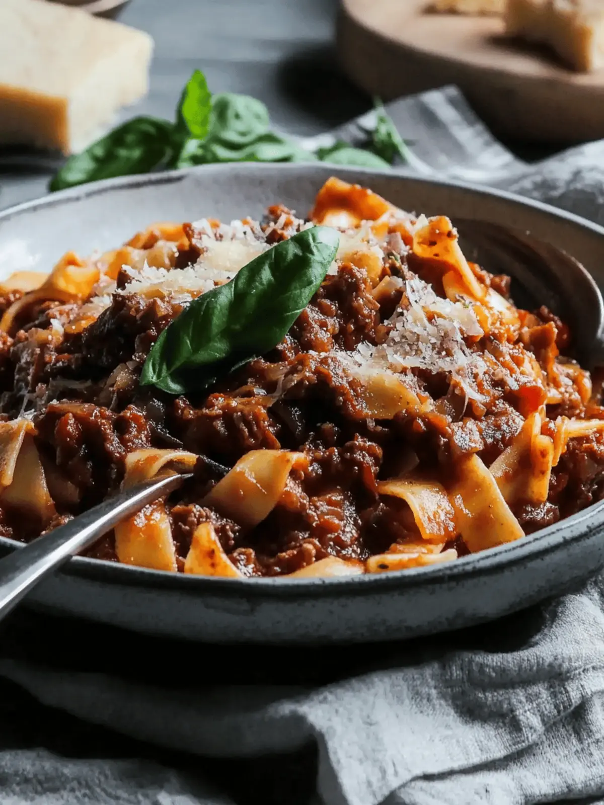 Savory Red Wine Beef Ragu Perfect for Cozy Family Nights