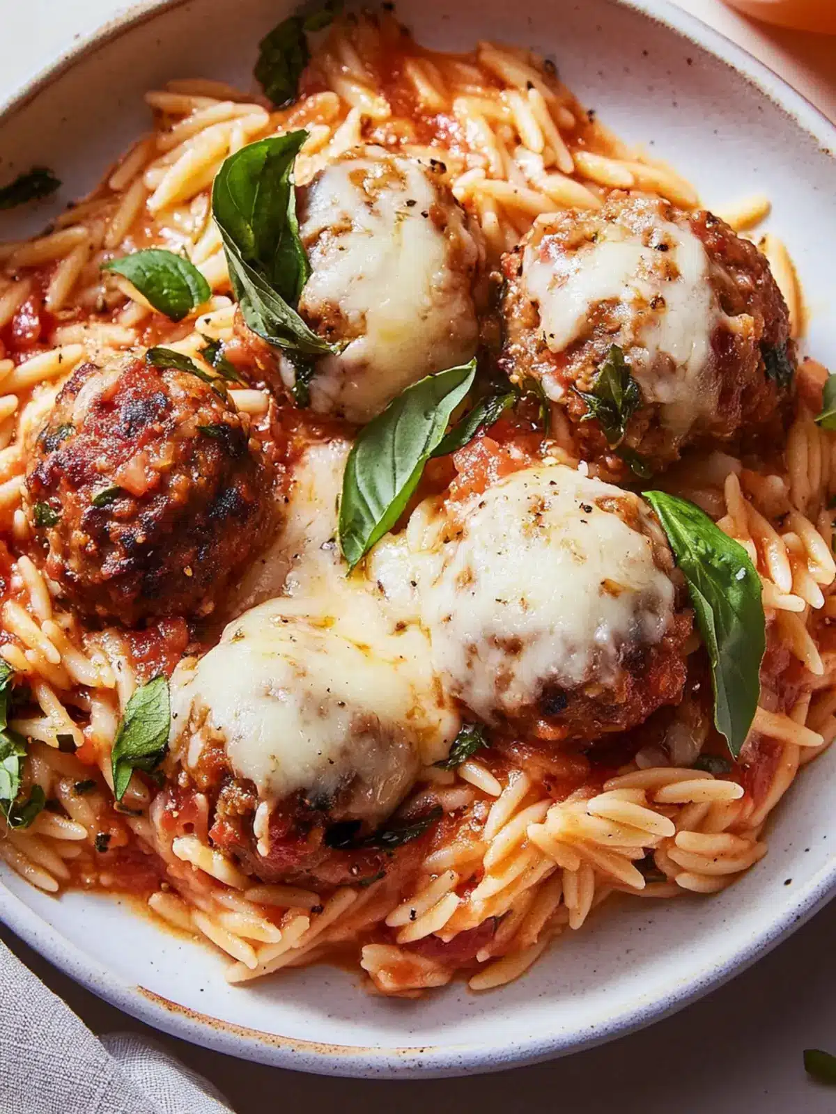 Ultimate Meatball Parm Orzo: A Delicious One-Pot Dinner