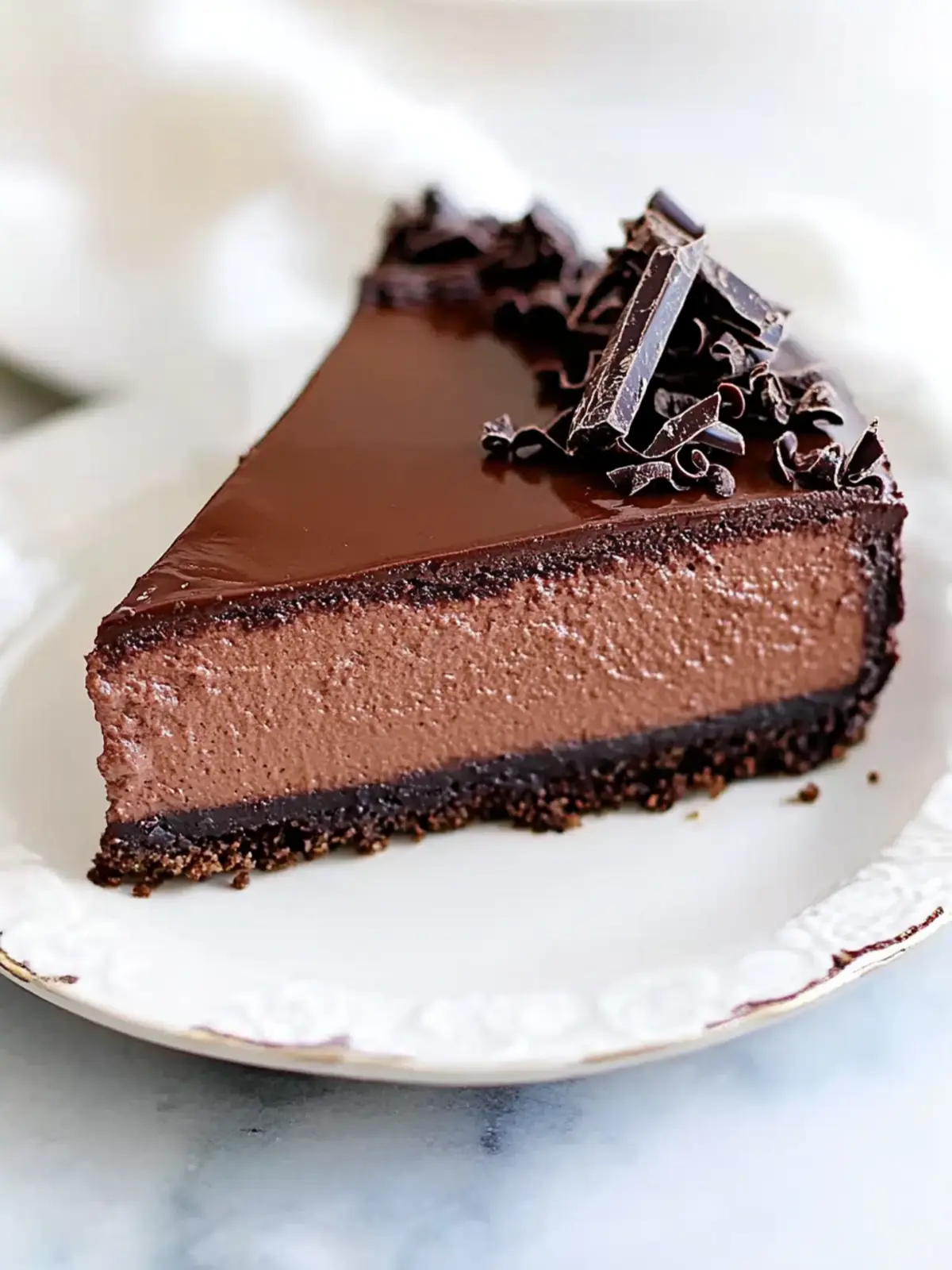 Ultimate Chocolate Cheesecake That's Irresistibly Delicious