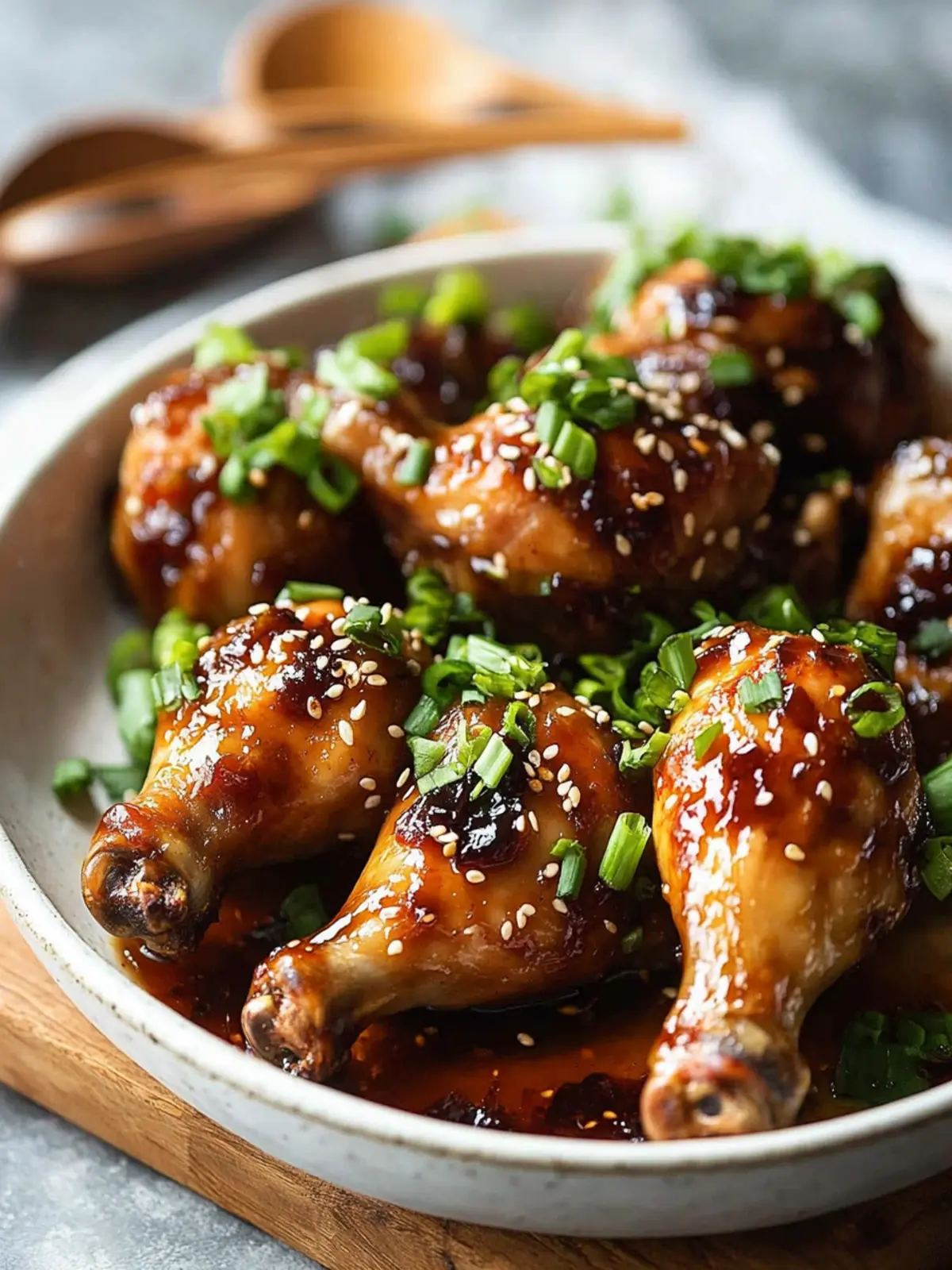 Irresistible Sticky Chinese Plum Chicken Drumsticks