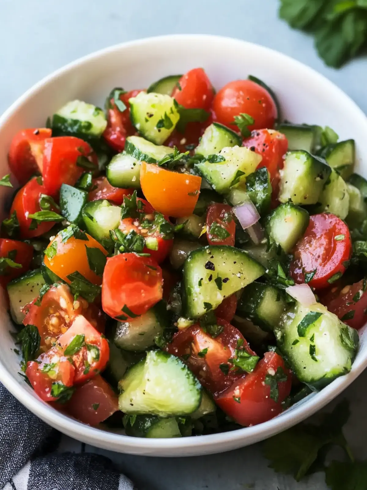 Ultimate Israeli Tomato and Cucumber Salad You’ll Love