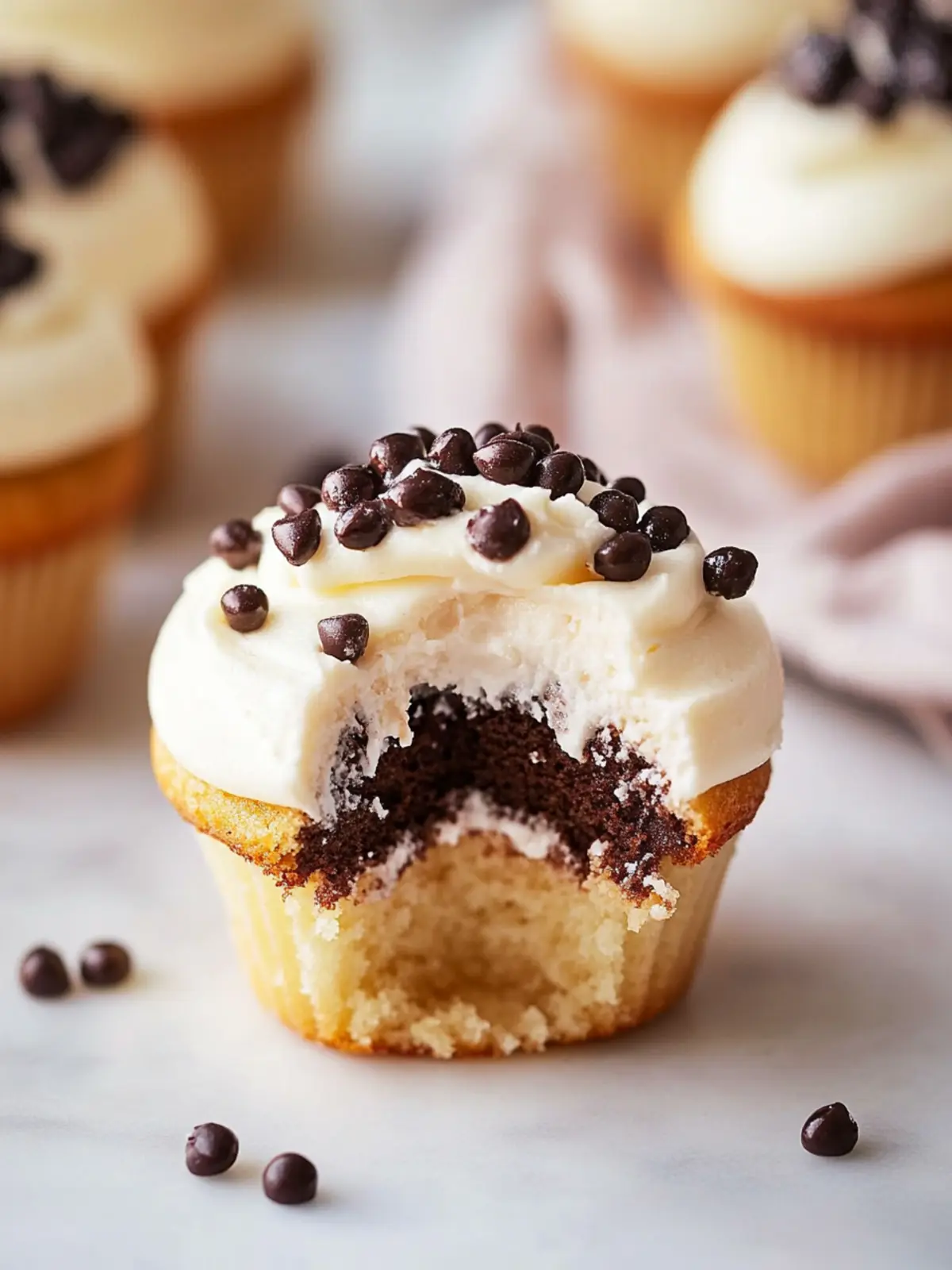 Irresistible Cannoli Cupcakes with Creamy Filling Delight