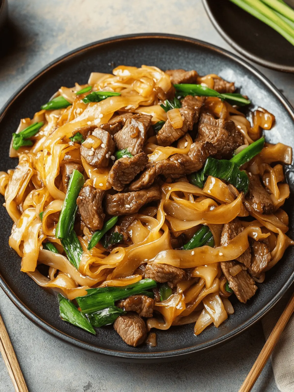 Savory Chinese Beef Chow Fun: Quick Stir-Fried Noodles Magic